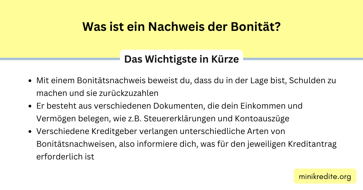 Der Bonitätsnachweis _ Warum der Nachweis der Bonität so wichtig ist ...